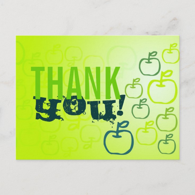 Thank You Apples Postcard | Zazzle