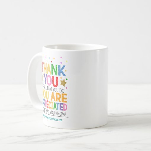 Thank You Appreciation Coffee Mug | Zazzle