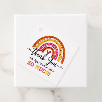 Thank you appreciation gift tag | Zazzle