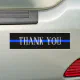 THANK YOU BACK THE BLUE BUMPER STICKER | Zazzle