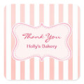 thank you bakery stickers | Zazzle