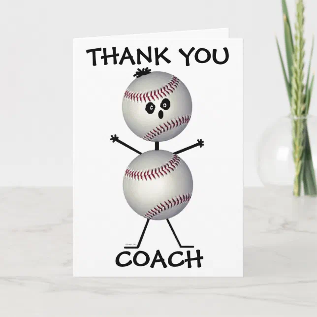 Thank You Baseball Coach | Zazzle