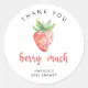 Thank you berry much classic round sticker | Zazzle