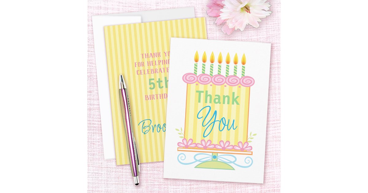 Thank You Birthday Cake | Zazzle