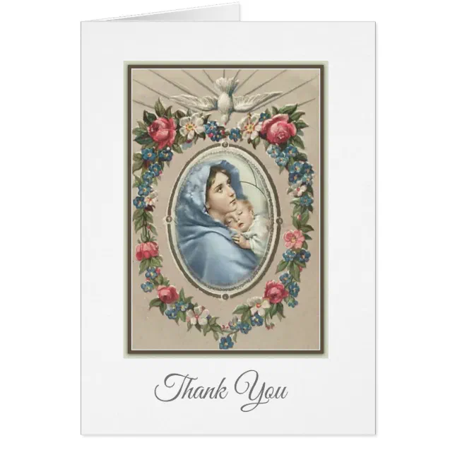 Thank You Blessed Virgin Mary Religious Jesus | Zazzle