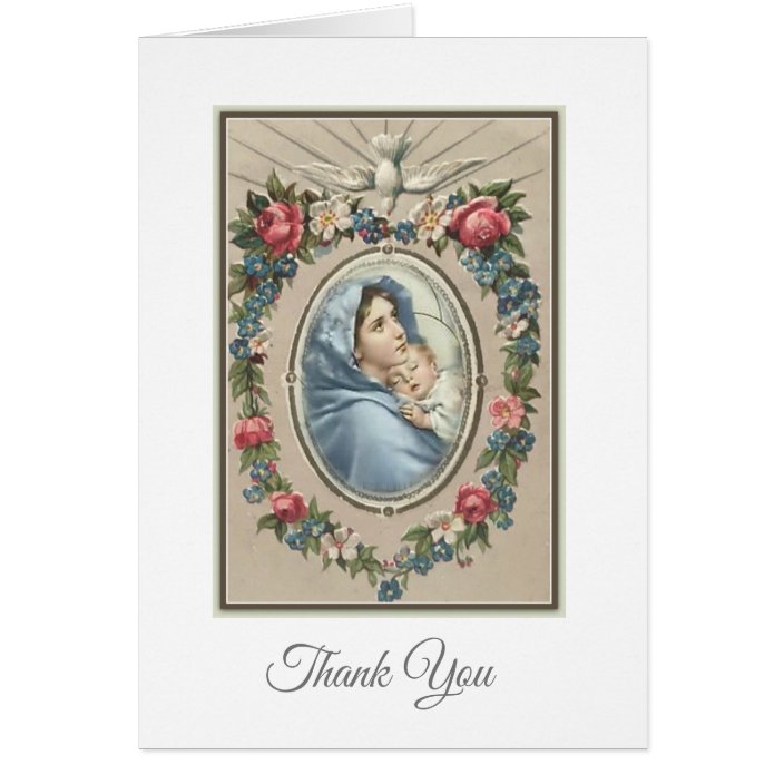 Thank You Blessed Virgin Mary Religious Jesus | Zazzle.com