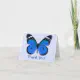 Thank You! Blue Butterfly Customize Message Thank You Card | Zazzle