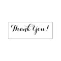 Thank You, Bold Script Text Custom Personalize Rubber Stamp | Zazzle