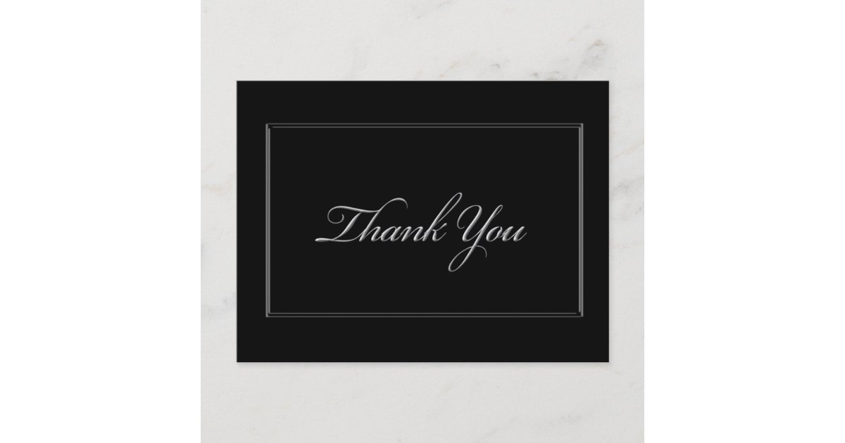 Thank You Border Postcard | Zazzle