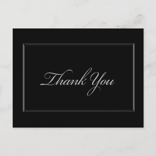 Thank You Border Postcard | Zazzle