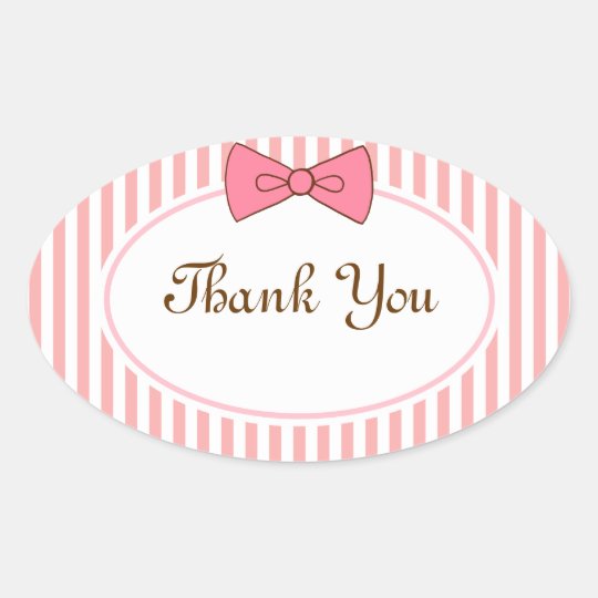 Thank You Bow Stickers | Zazzle.com