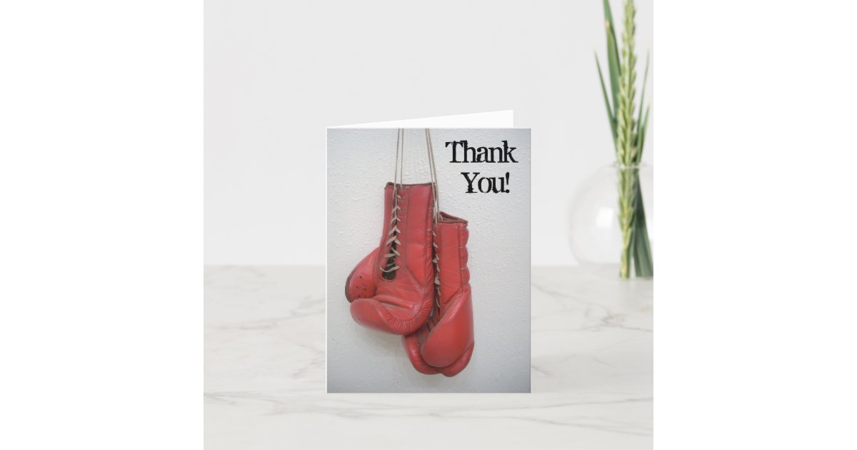 Thank You Boxing Cards | Zazzle