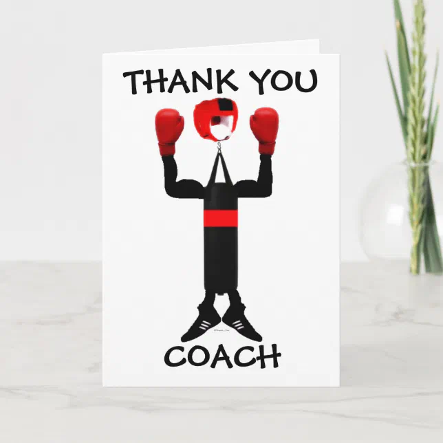 Thank You Boxing Coach | Zazzle