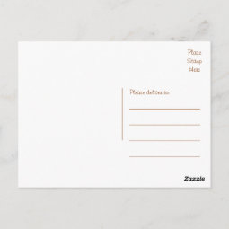 Thank You Brown And White Hearts Love Stickers Postcard | Zazzle