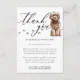 Thank You Brown Cavapoo puppy dog Wedding Enclosure Card | Zazzle