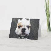 Thank You Bulldog Greeting Card - Kindness Verse | Zazzle