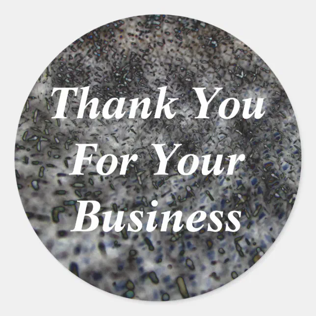 Thank You Business Modern Customer Appreciation Classic Round Sticker ...