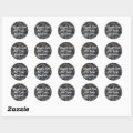 Thank You Business Modern Customer Appreciation Classic Round Sticker ...
