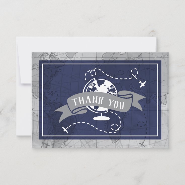 Thank You Card, Airplanes | Zazzle