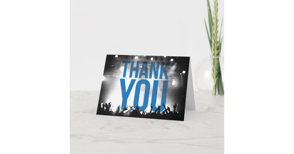 Thank You Card - Concert Theme | Zazzle.com