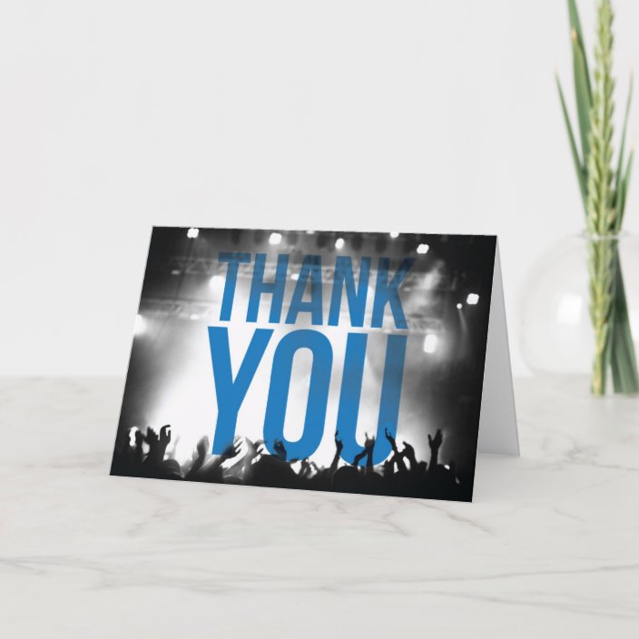 Thank You Card - Concert Theme | Zazzle.com