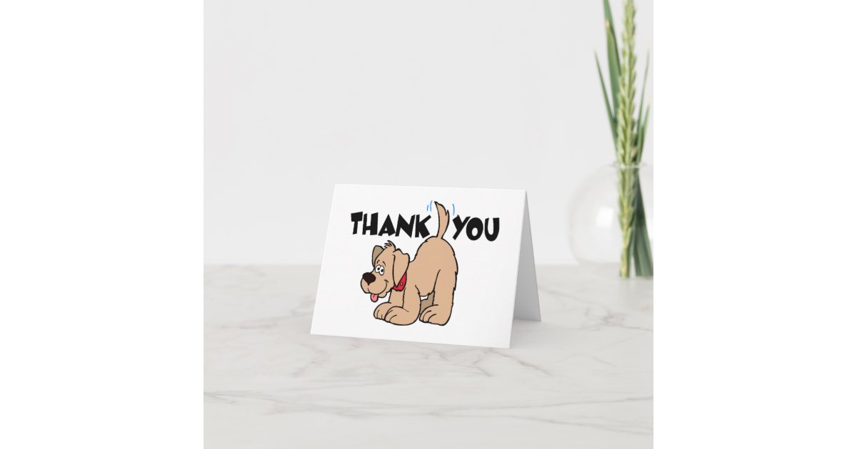 Thank You Card - Dog | Zazzle