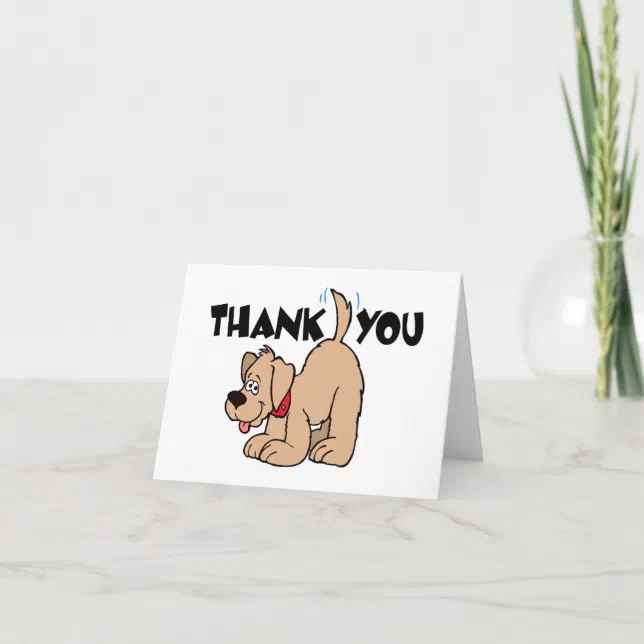 Thank You Card - Dog | Zazzle