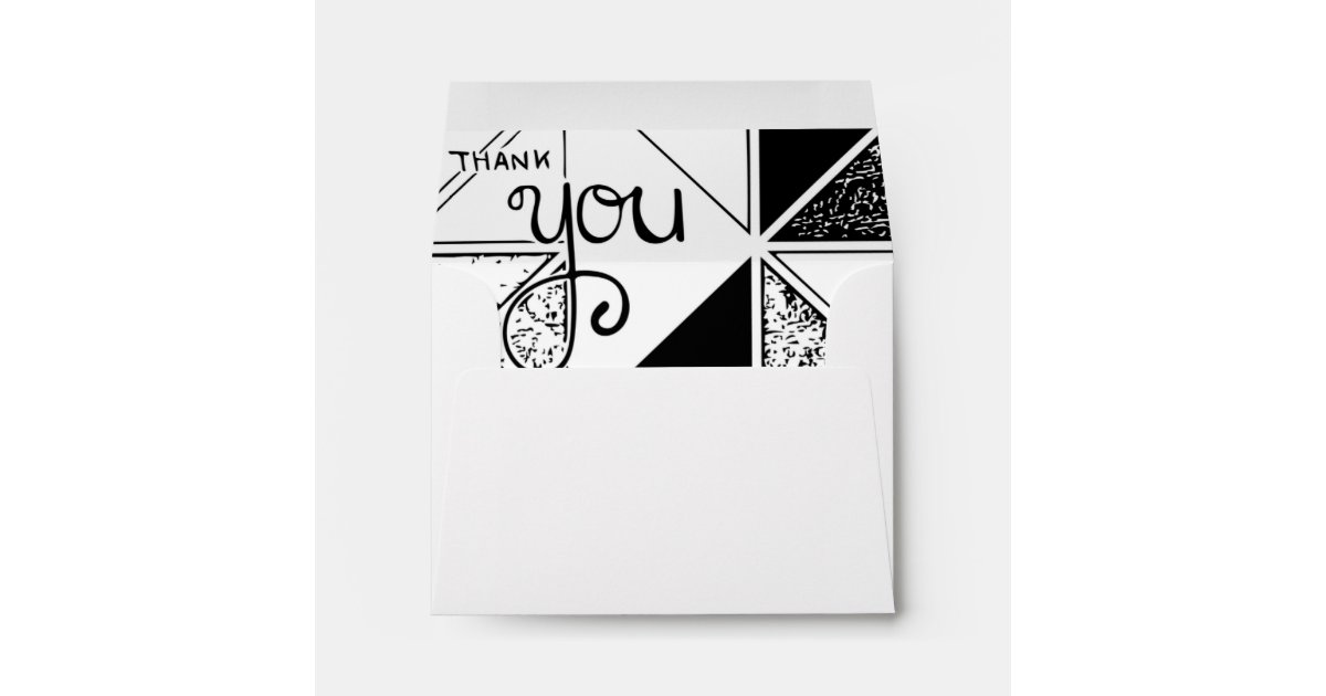 Thank You Card Envelope | Zazzle