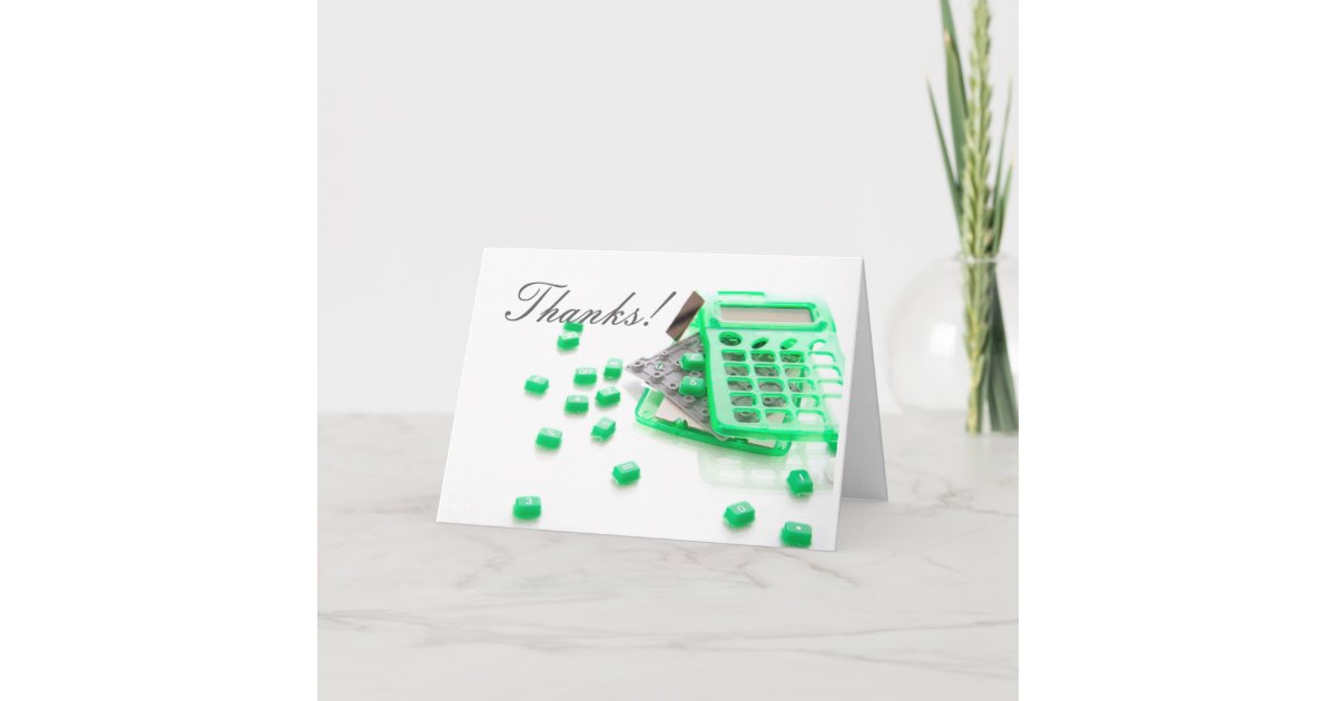 Thank You Card for Amazing Accountants... | Zazzle.com