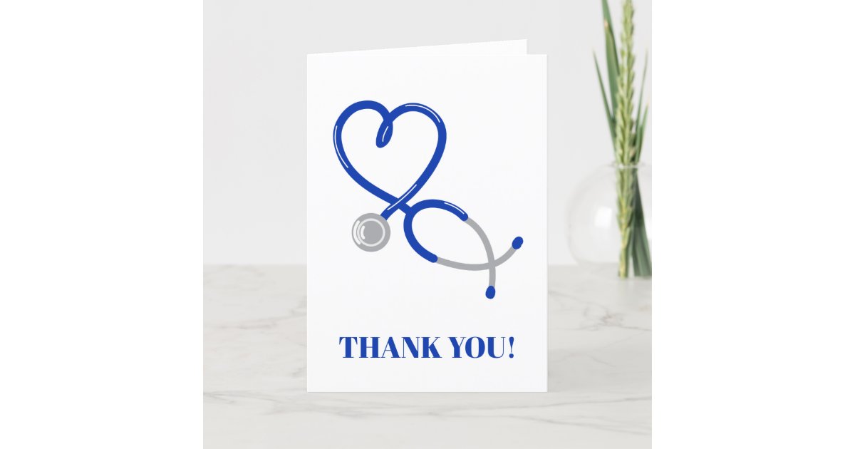 Thank You Card for Doctors and Nurses | Zazzle