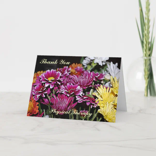 Thank You Card For Physical Therapy | Zazzle