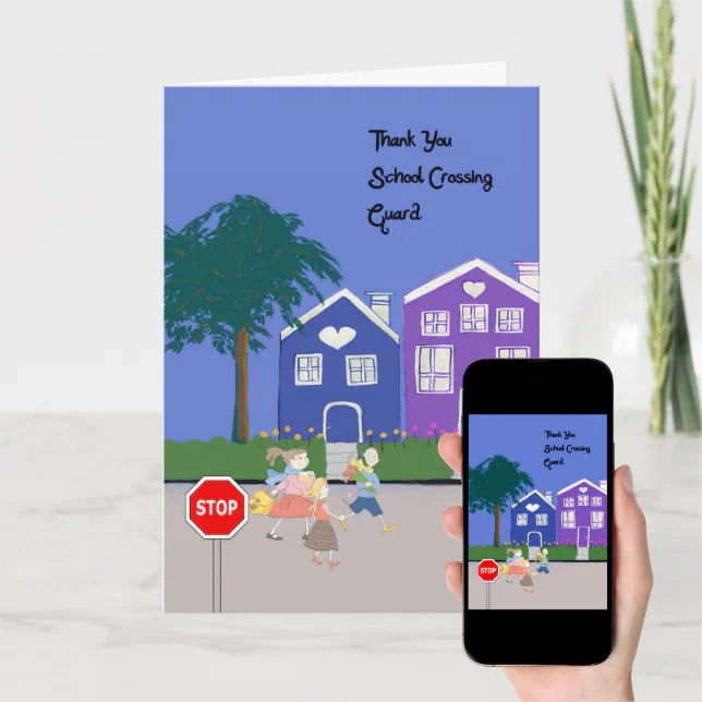 Thank You Card for School Crossing Guard | Zazzle