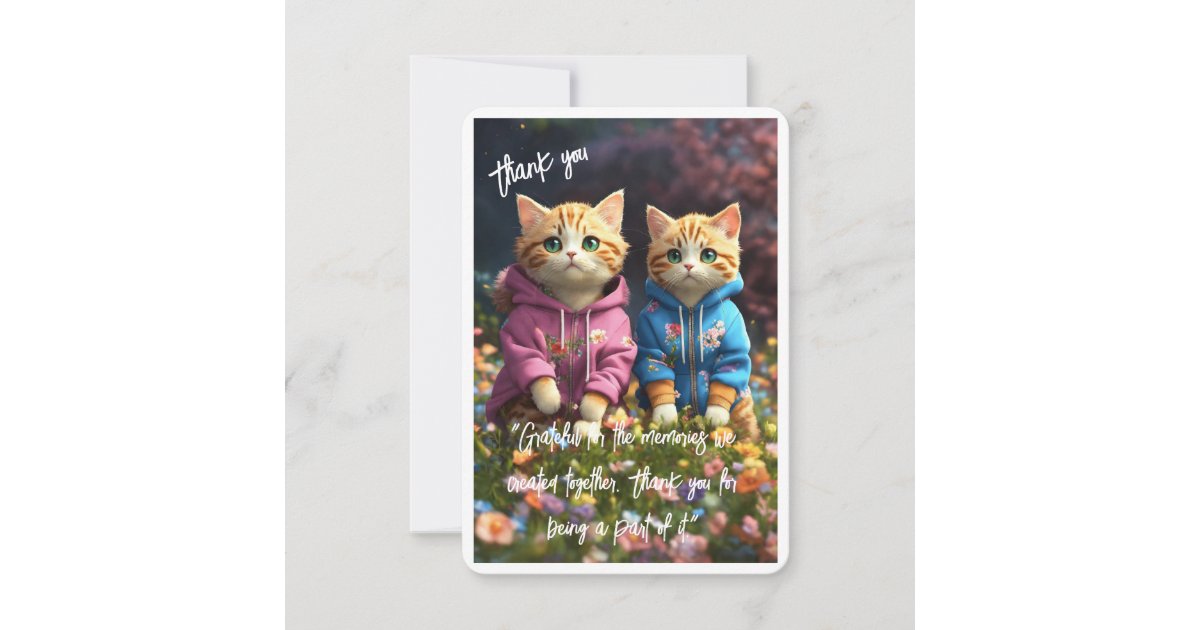 "Thank you card for sharing [experience] | Zazzle