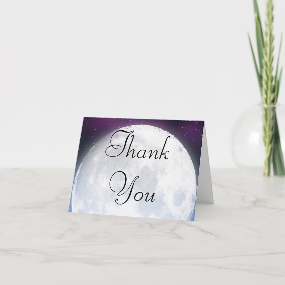 Thank You Card for Space Theme | Zazzle