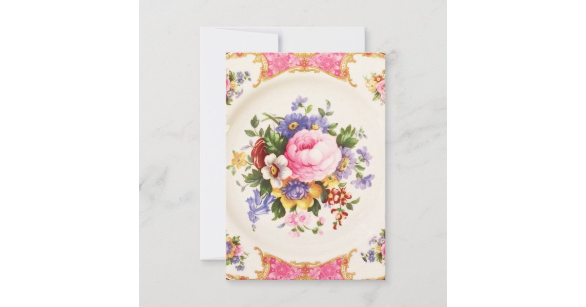Thank You Card for Victorian High Tea Party | Zazzle