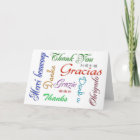 Thank You in Many Languages Card | Zazzle.com
