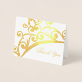 Thank You Card-Pageant Crown Foil Card | Zazzle