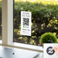Thank you CashApp Modern Scan to Pay QR Code White Window Cling | Zazzle