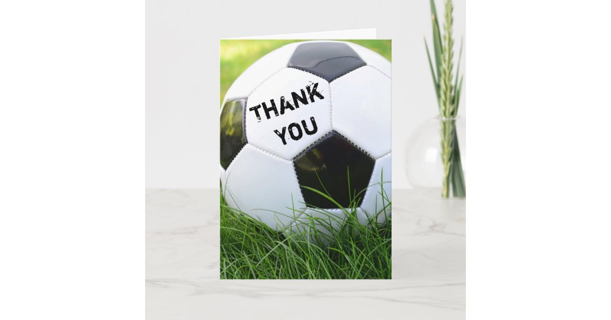 Thank You Classic Soccer Ball | Zazzle
