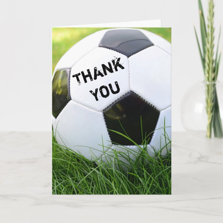 Thank You Classic Soccer Ball | Zazzle