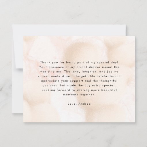 Thank You Cloud Nine Heart Script Bridal Shower | Zazzle