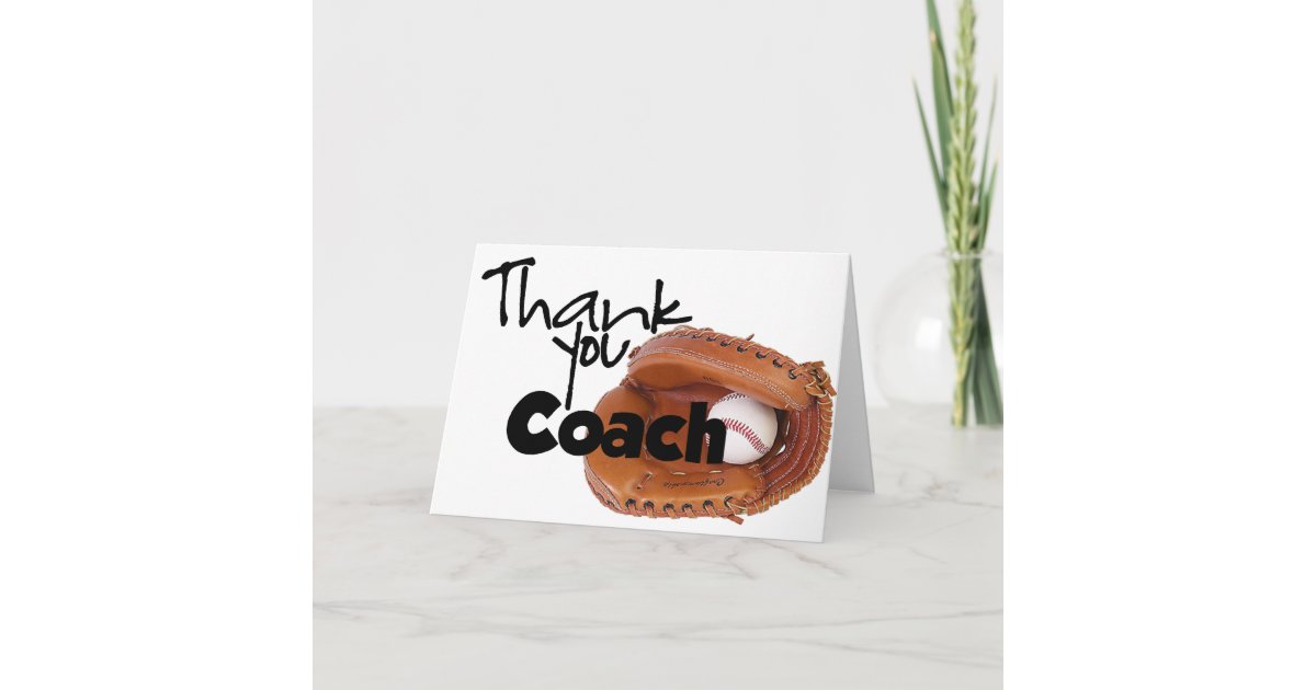 Thank You Coach, Baseball | Zazzle