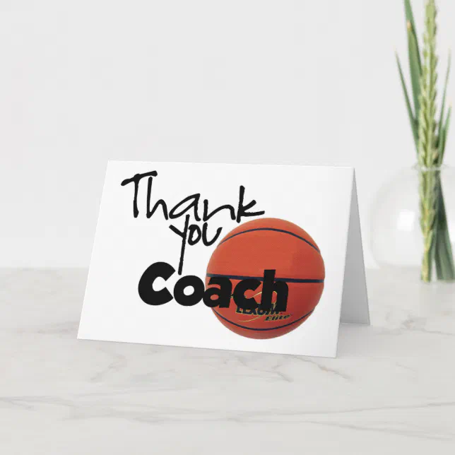 Thank You Coach, Basketball | Zazzle