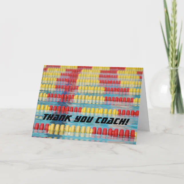 Thank You Coach! card | Zazzle