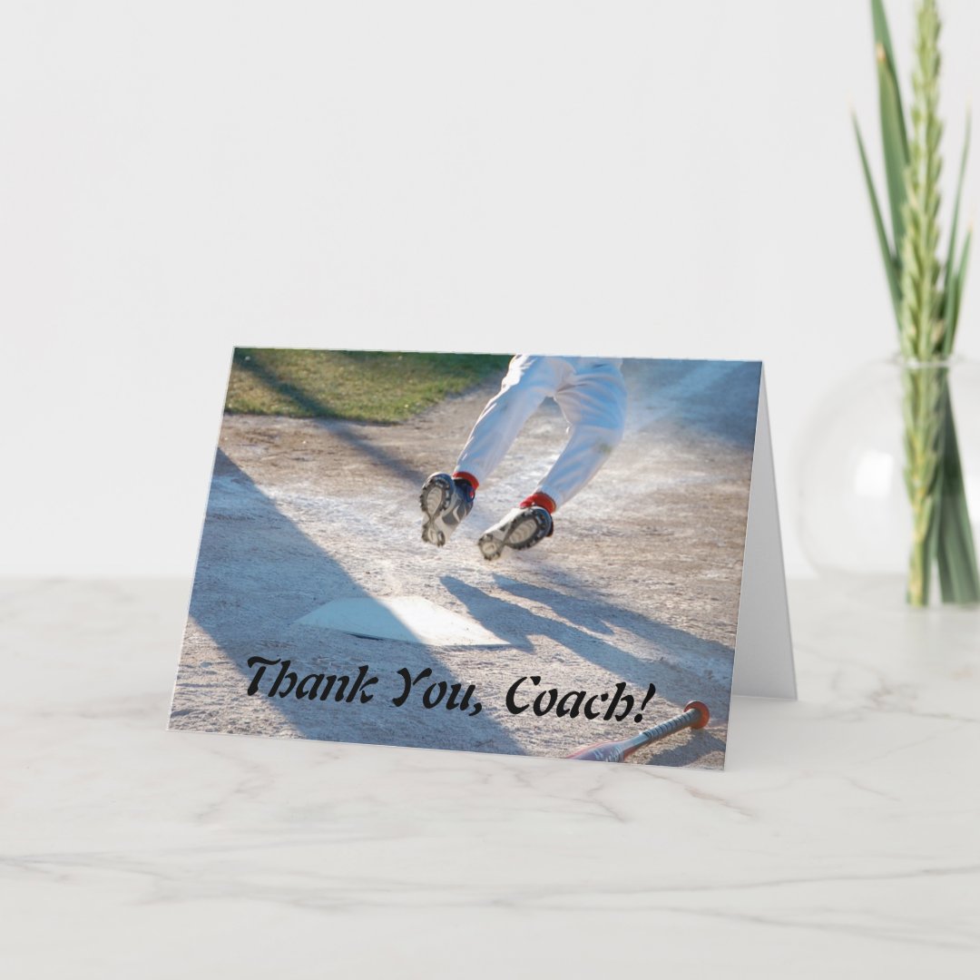 Thank You Coach! card | Zazzle