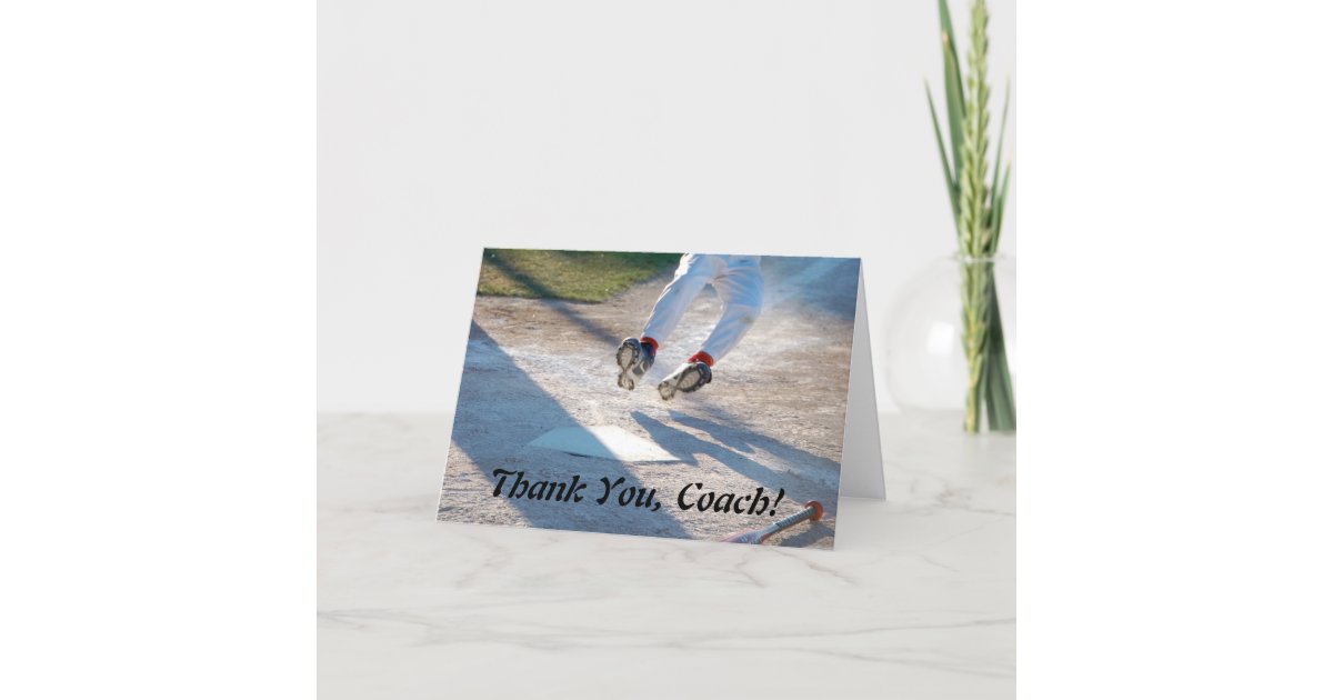 Thank You Coach! card | Zazzle