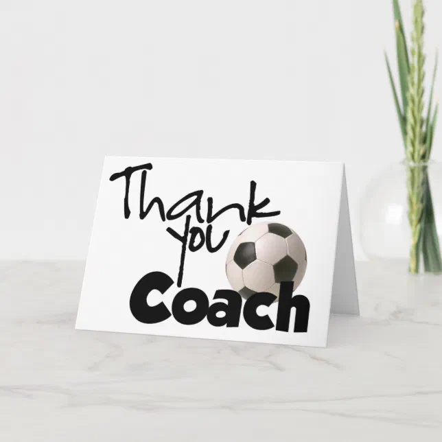 Thank You Coach, Soccer | Zazzle