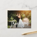 THANK YOU | Country text wedding thank you card | Zazzle