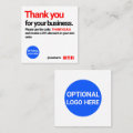 Thank You Customer Appreciation Discount Card | Zazzle