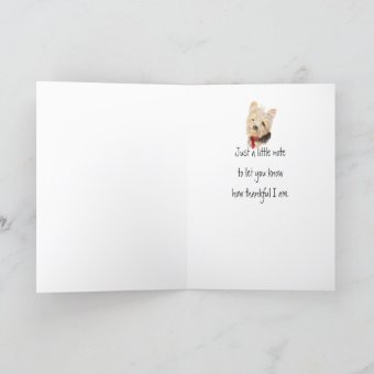 Thank You Cute Little Yorkshire Terrier Yorkie Dog | Zazzle